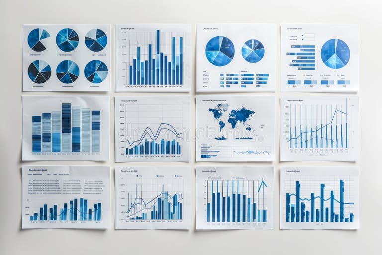 Create Blue Visual Representations for Business Analysis, Presentations ...