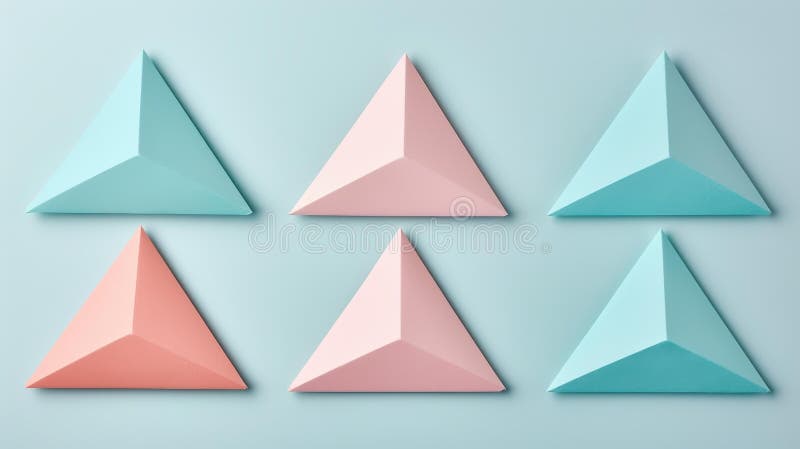 Create a Bold Triangle Pattern Featuring Three Vibrant Hues, Perfect ...