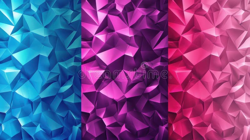 Create a Bold Triangle Pattern Featuring Three Vibrant Hues, Perfect ...
