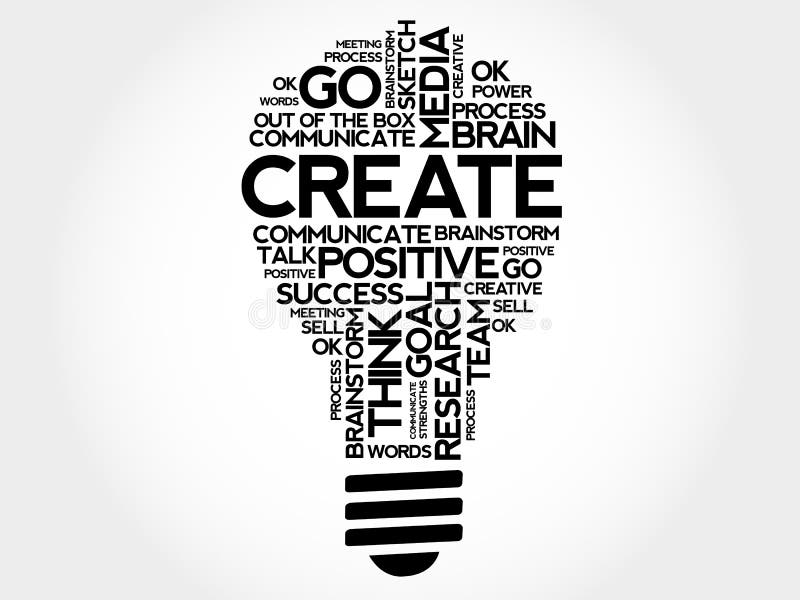 Create bulb word cloud stock illustration. Illustration of bulb - 205698003