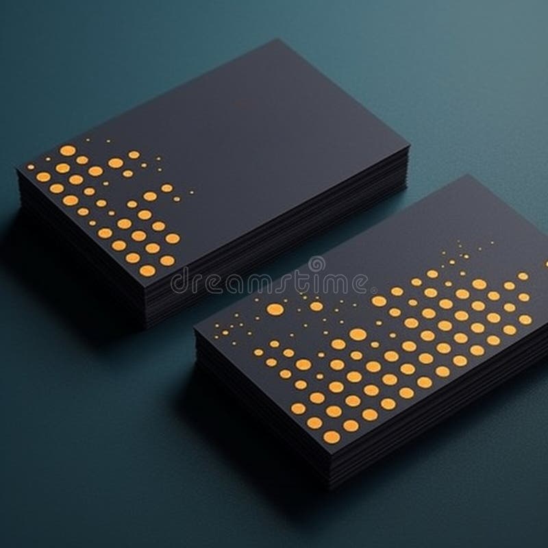 Create a Business Card for a Modern Tech Startup. Generative Ai Stock ...