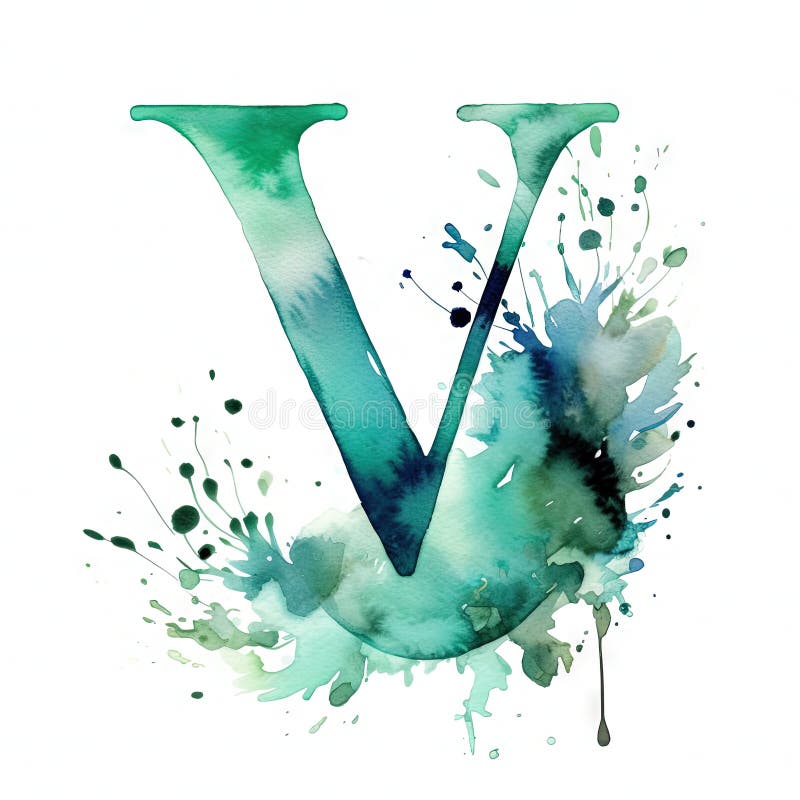Create Capital Letter W on White Watercolor Background for Invitations ...