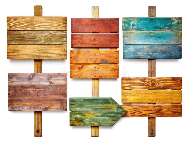 Rustic Wooden Signs with Double Exposure Effect Photorealistic Mockups ...