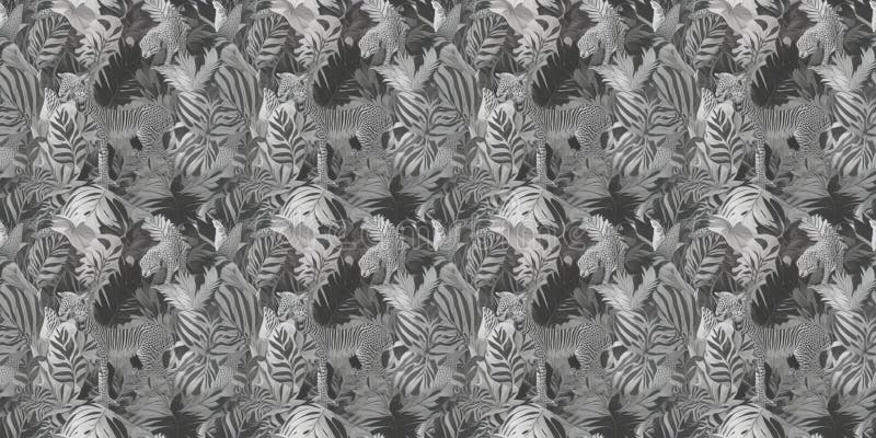 Create Captivating Wild Design Featuring Classic Black White Pattern ...