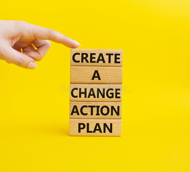 Create a Change Action Plan Symbol. Business Concept Words Create a ...