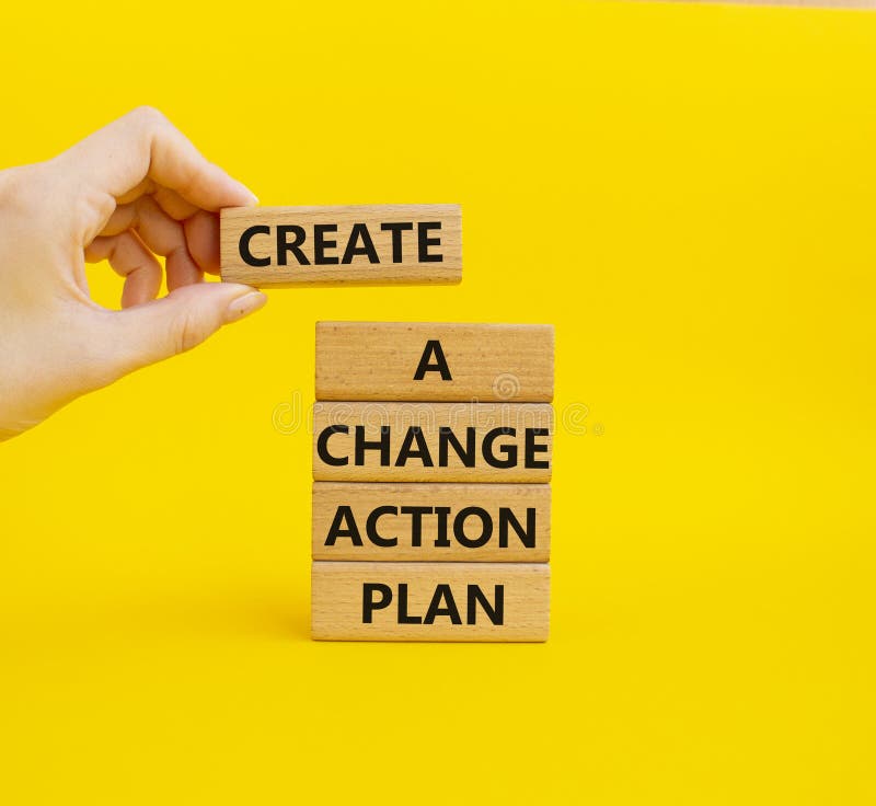 Create a Change Action Plan Symbol. Business Concept Words Create a ...