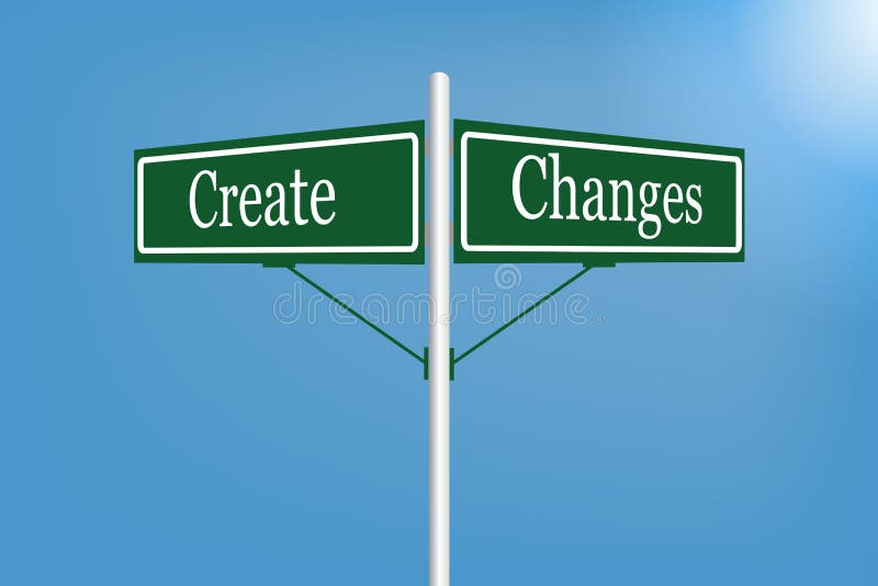Create Changes Sign Element Vector Stock Vector - Illustration of ...