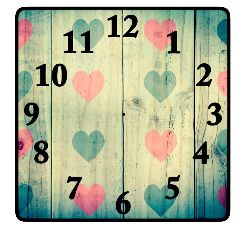 Create a Clock with Wood Backgrounds, Isolated on White Stock Image ...