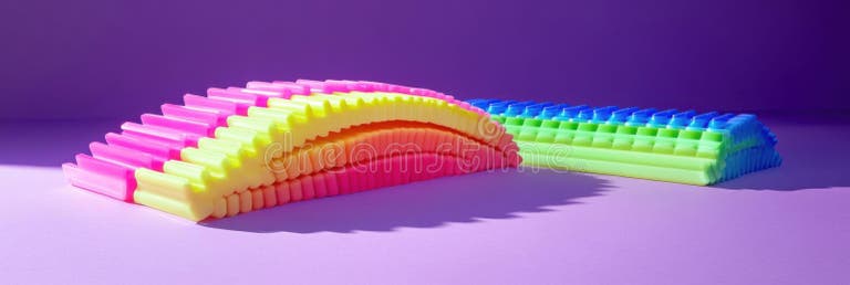 Create Colorful Abstract Objects in Studio with Light and Shadow, and ...