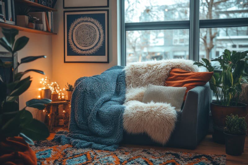 Create a Comfortable Work Environment with a Cozy Workspace Adorned ...