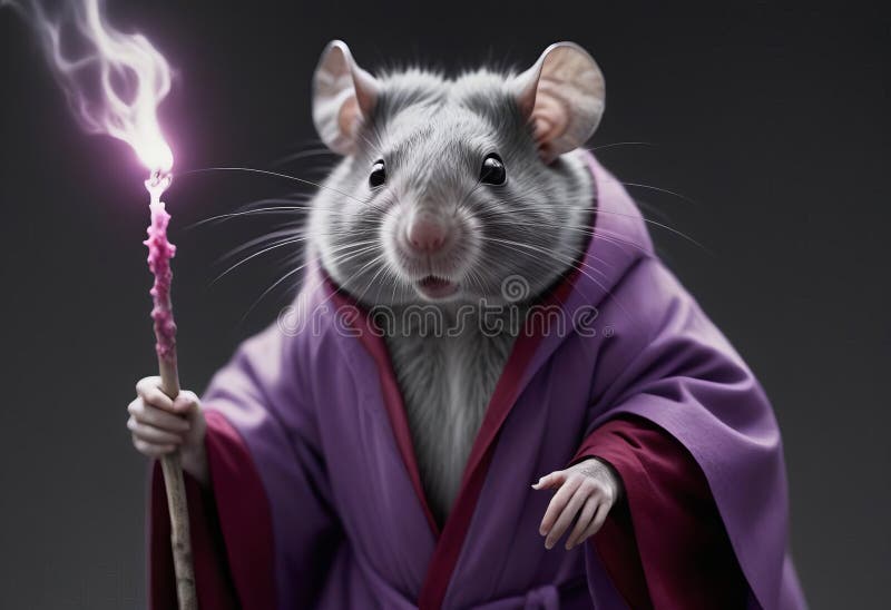 Create a Communist Mouse in a Red Robe Stock Illustration ...