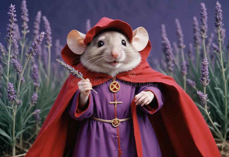 Create a Communist Mouse in a Red Robe Stock Illustration ...