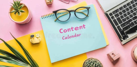 Create Content Calendar on Notebook for Digital Presence and ...
