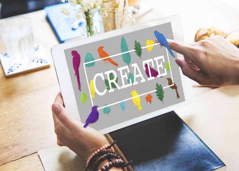 Create Creative Creativity Ideas Design Concept Stock Photo - Image of ...
