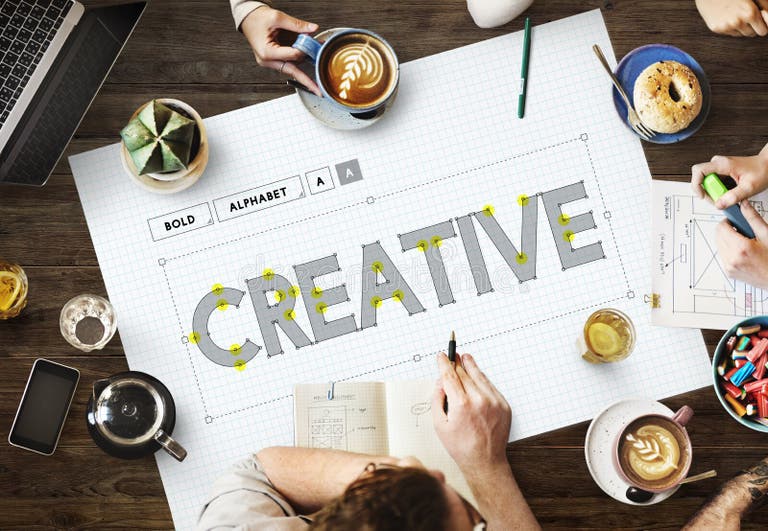 Create Creative Ideas Thinking Thoughts Concept Stock Photo - Image of ...