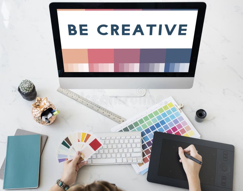 Create Creativity Ideas Design Concept Stock Image - Image of process ...