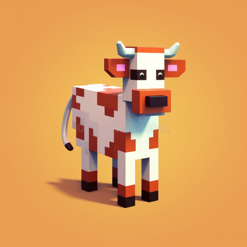 Create a Cute Wolf Character with Minecraft Pixel Art Stock ...