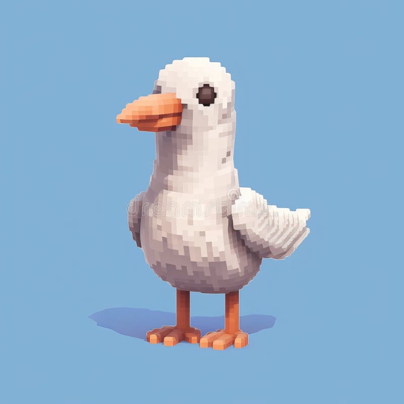 Minecraft Chicken Face Pixel Art
