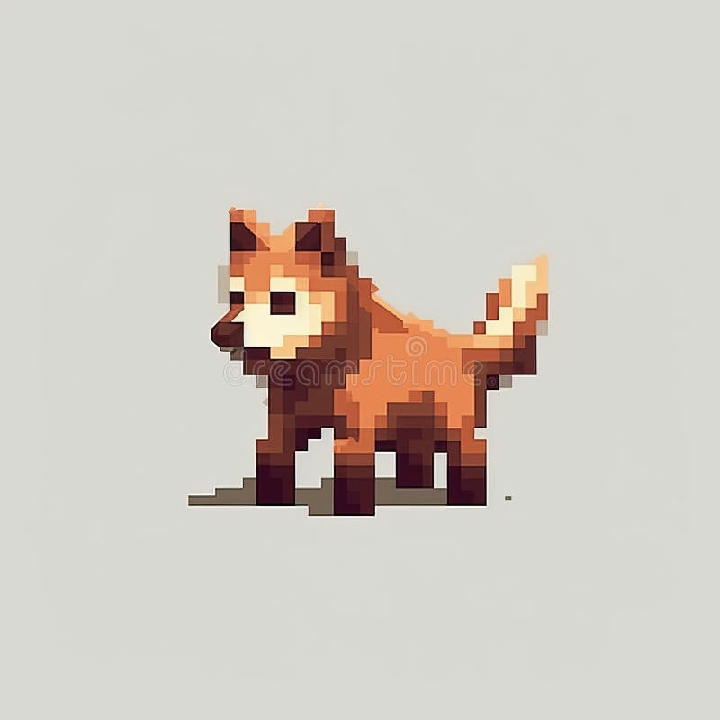 Pixel Wolf Stock Illustrations – 222 Pixel Wolf Stock Illustrations ...