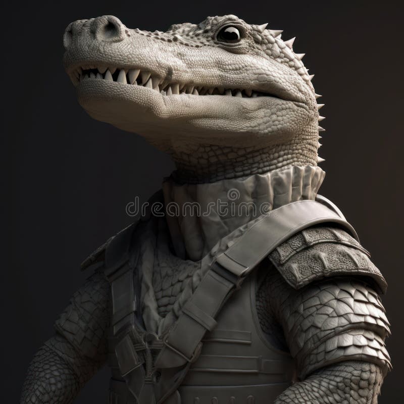 Create 3d Alligator Model with Unique Features Stock Illustration ...