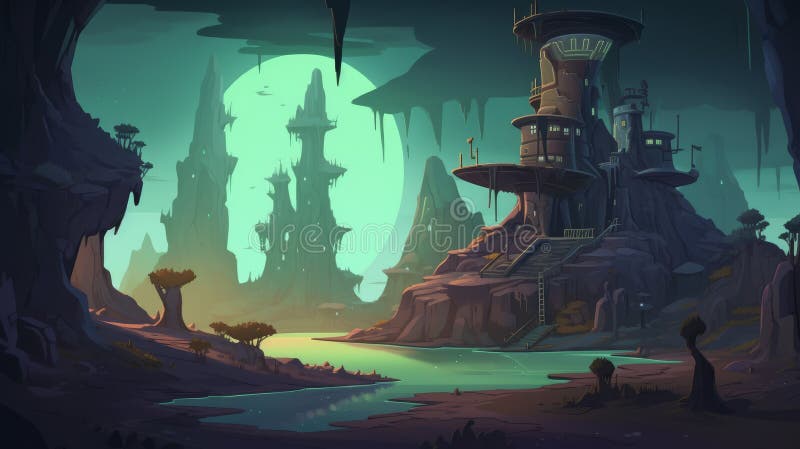 Create 2d Animation Background Inspired by Rick and Morty S Artist Nick ...