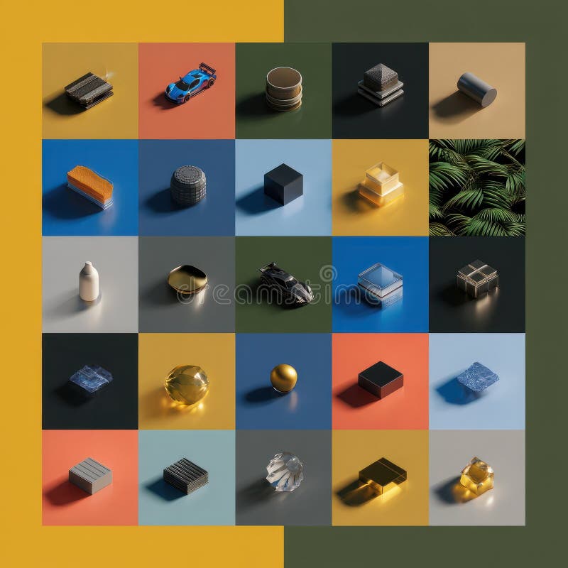 Create a 2D Grid that Has a 10x10 Layout of Stock Illustration ...