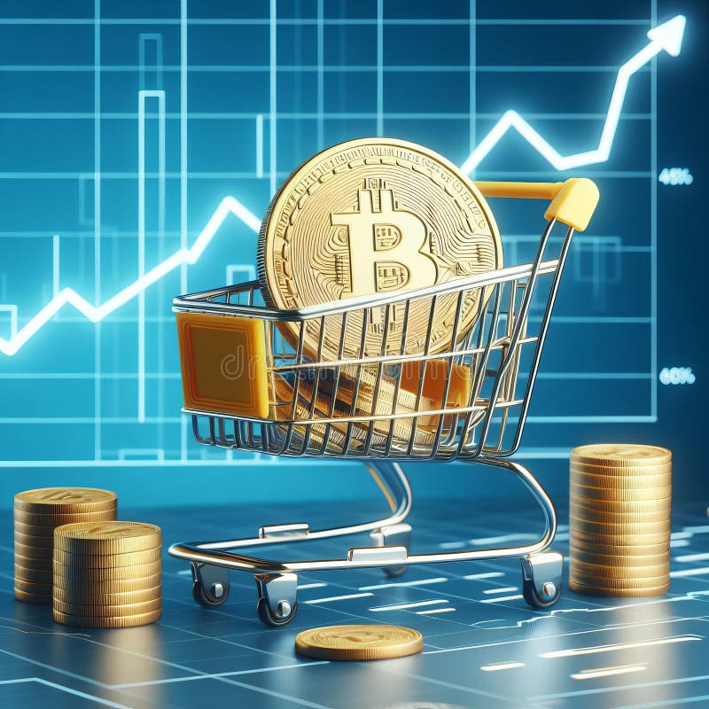 Create a 3D Image of a Plastic Model Full of Bitcoin Coins in a ...