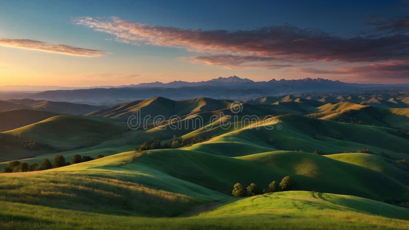 Dynamic 3D Terrain with Lush Hills, Towering Mountains, and a Colorful ...