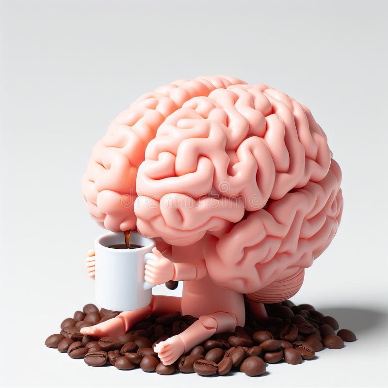 Create a 3D Plastic Model of a Brain and Coffee, the Other Half Being a ...