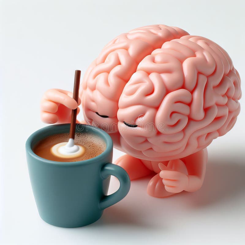 Create a 3D Plastic Model of a Brain and Coffee, the Other Half Being a ...