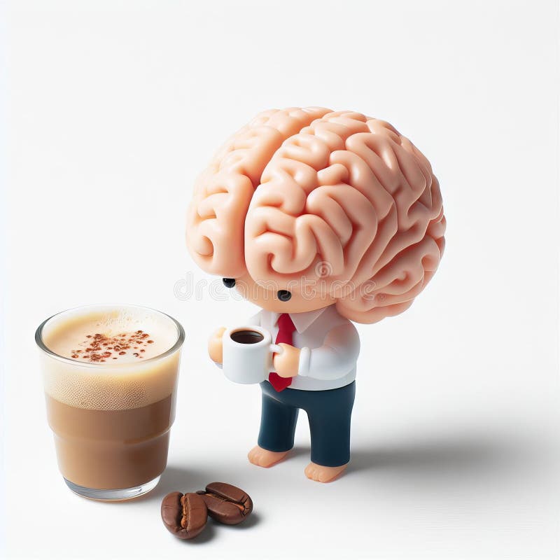 Create a 3D Plastic Model of a Brain and Coffee, the Other Half Being a ...