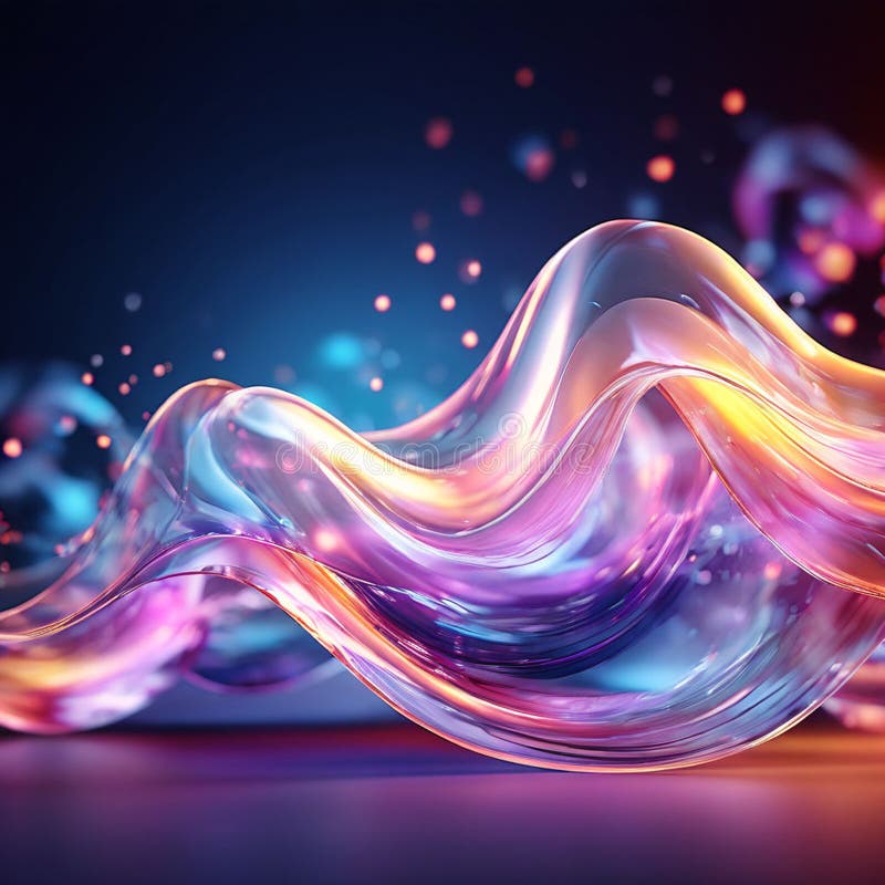 Create 3D Renderings of Abstract Background with Bokeh Designs Stock ...