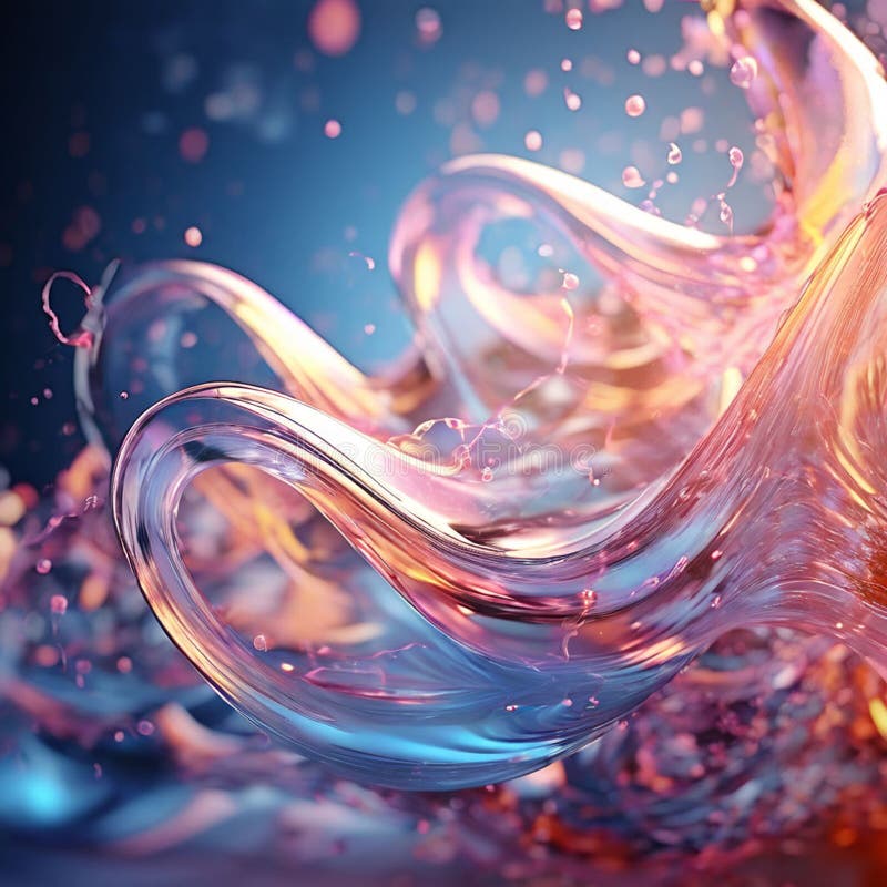 Create 3D Renderings of Abstract Background with Bokeh Designs Stock Illustration - Illustration ...