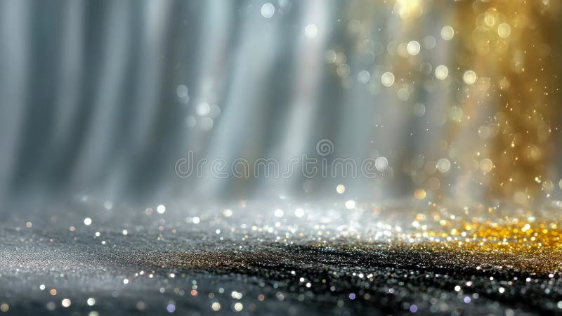 Shimmering Gold and Silver Glitter Background for Glamorous Designs ...