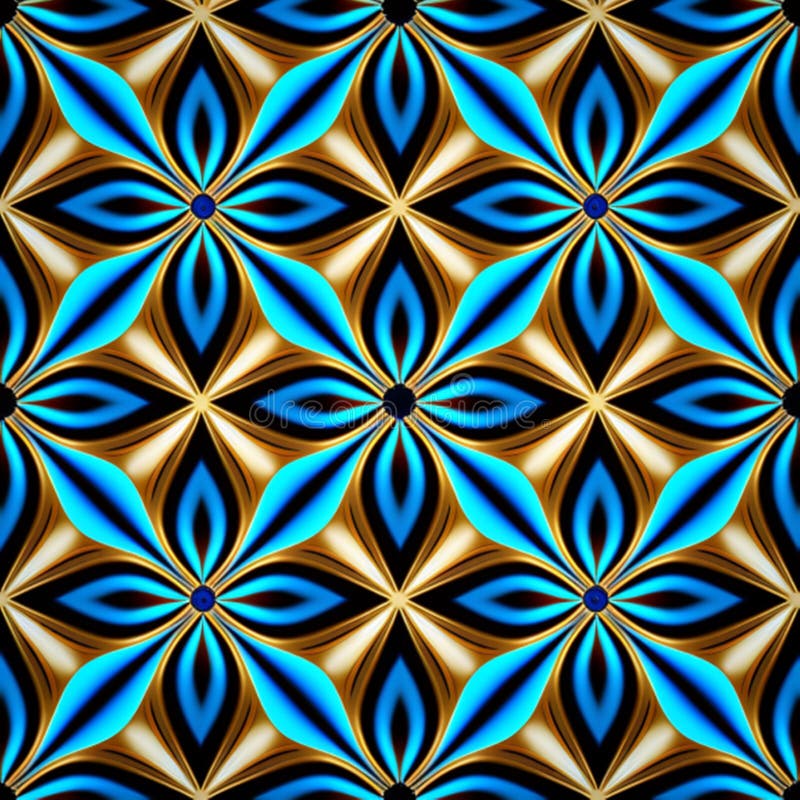 Blue Modern Pattern in Graphic Design Stock Illustration - Illustration ...