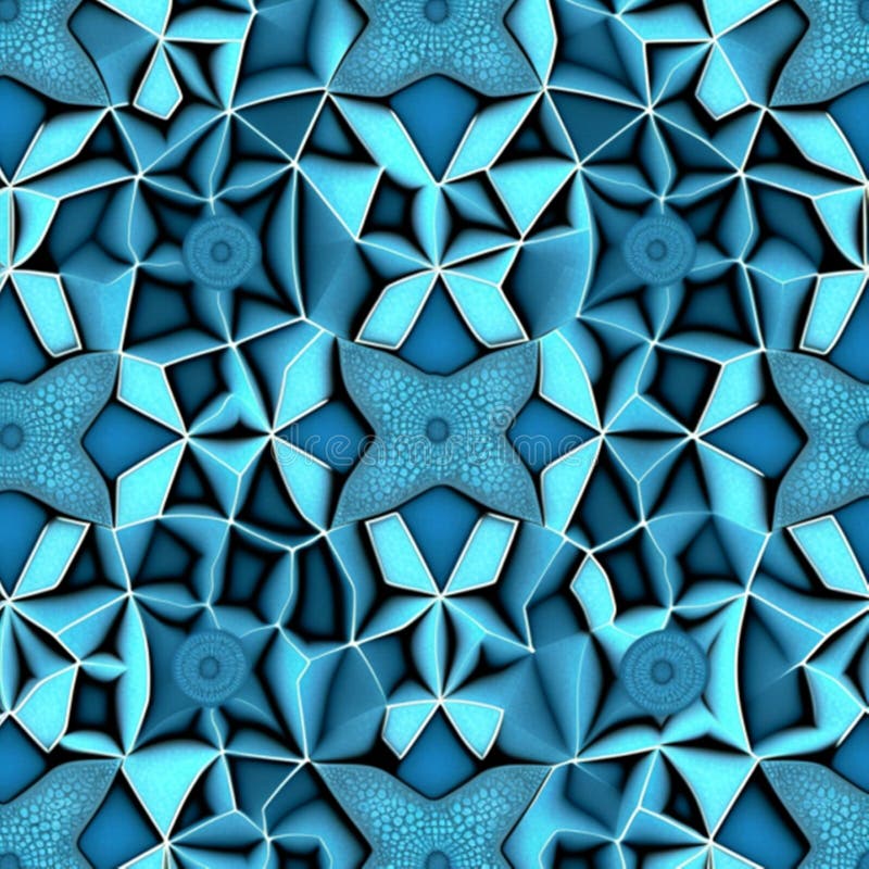 Blue Modern Pattern in Graphic Design Stock Illustration - Illustration ...