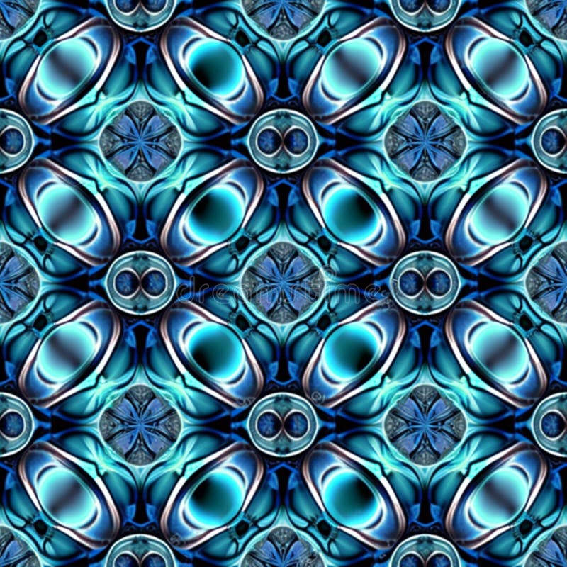 Blue Modern Pattern in Graphic Design Stock Illustration - Illustration ...