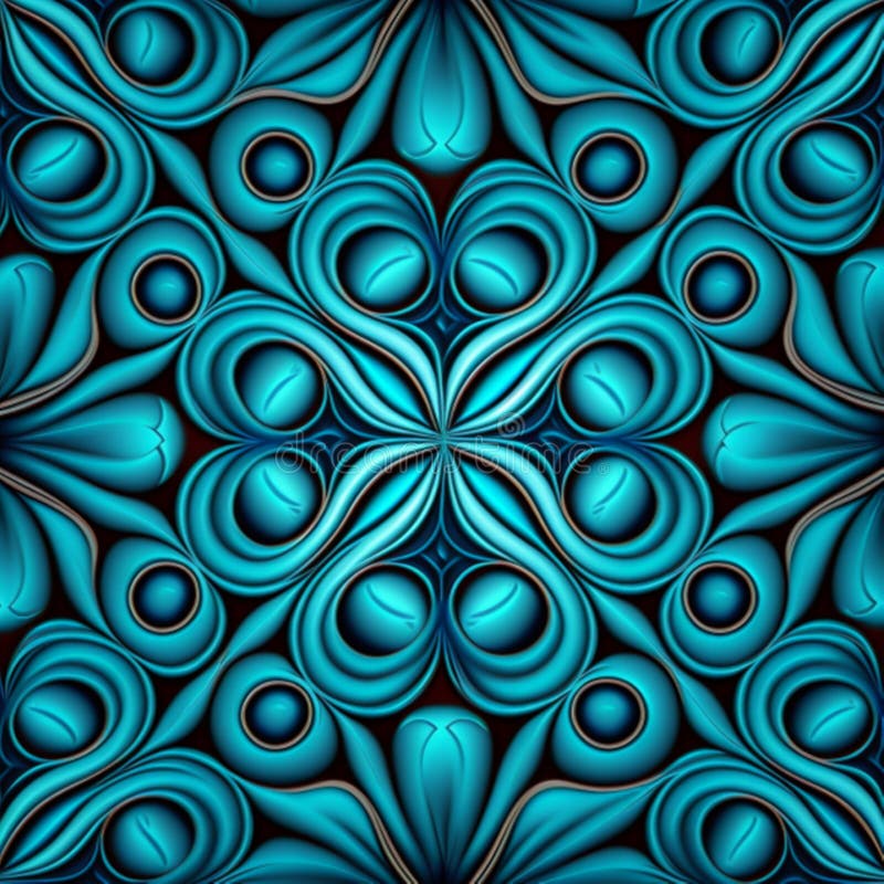 Blue Modern Pattern in Graphic Design Stock Illustration - Illustration ...