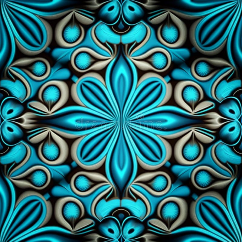 Blue Modern Pattern in Graphic Design Stock Illustration - Illustration ...