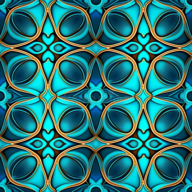 Blue Modern Pattern in Graphic Design Stock Illustration - Illustration ...