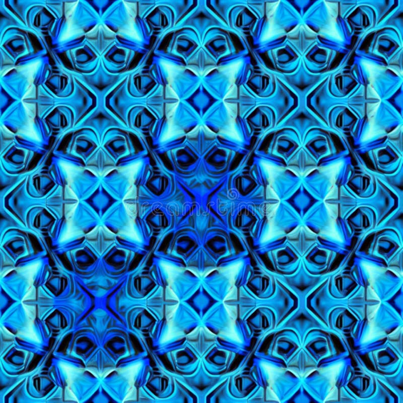 Blue Modern Pattern in Graphic Design Stock Illustration - Illustration ...