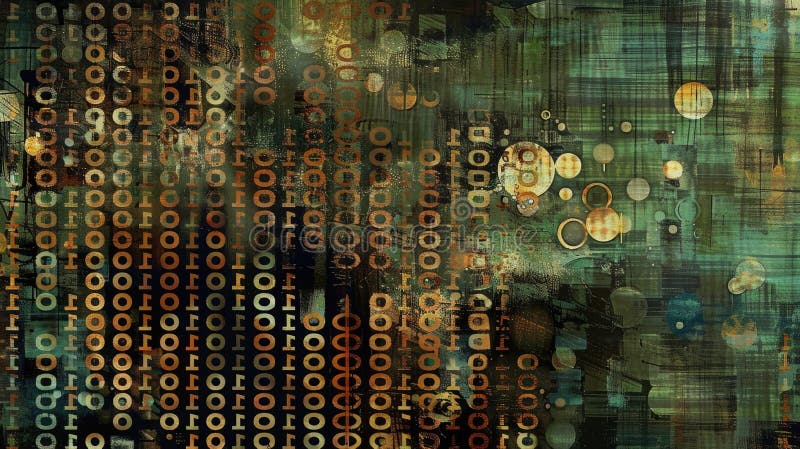 Create Digital Art with Matrix Code Resembling Abstract Rainfall for a ...