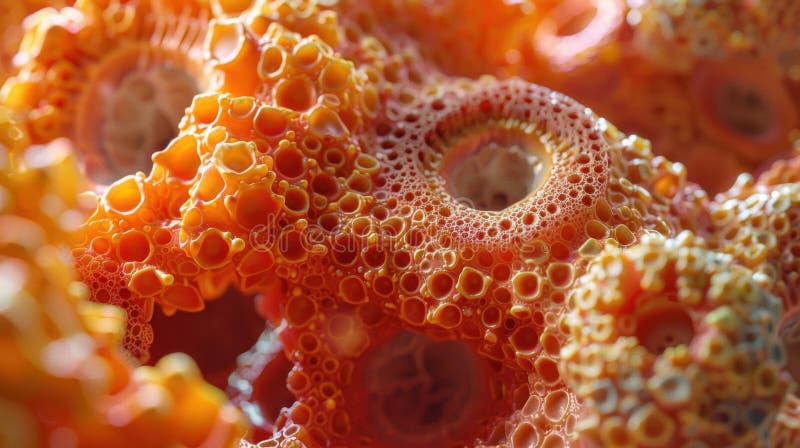 Create a Digital Rendering of a Lesion on a Microscopic Level Stock ...