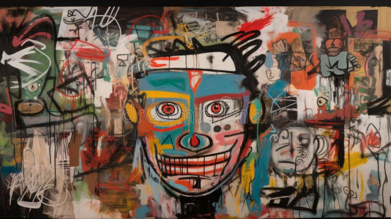 Create Distrust Image in Basquiat, Meese, and Kandinsky Style Stock ...
