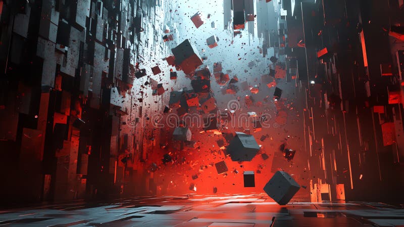 Create a Dynamic, Immersive Composition Where 2D Elements Dissolve into ...