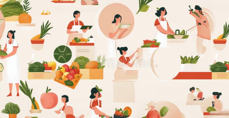 A Dietitian with Circle Behind, Involved in Teaching Nutrition Classes ...