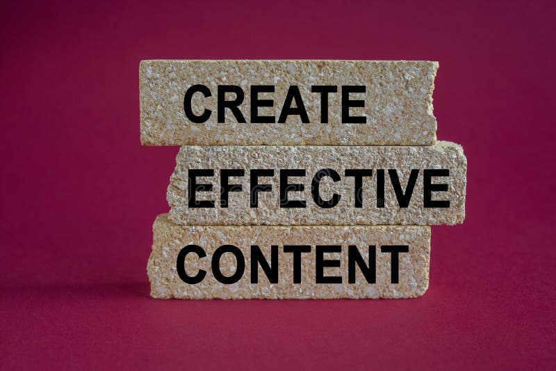 Create Effective Content Symbol. Concept Words Create Effective Content ...
