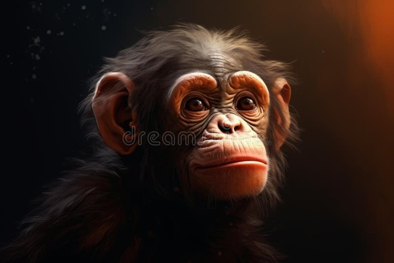 Create Eyecatching Digital Art of a Cute Monkey for Posters and ...