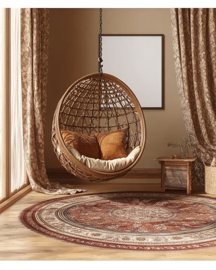 Create a Fake Poster Frame Against a Hipster-inspired Interior Backdrop ...