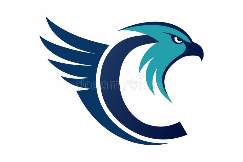 Stylized Eagle Head Emblem C Illustration for Your Design Stock Vector ...